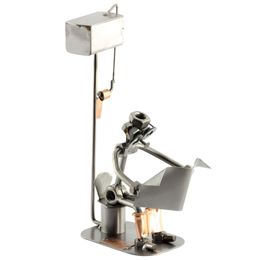 Steelman24 Dekofigur - Homme Aux WC avec Journal - Figurine d'acier