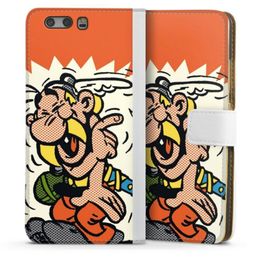 DeinDesign Handyhülle Asterix Vintage Kindheit Astérix Vintage, Huawei P10 Hülle Handy Flip Case Wallet Cover Handytasche Leder, weiß