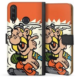 DeinDesign Handyhülle Asterix Vintage Kindheit Astérix Vintage, Huawei Y6p Hülle Handy Flip Case Wallet Cover Handytasche Leder, schwarz