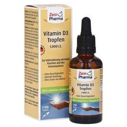 ZeinPharma Vitamin D3 Tropfen hochdosiert und natürlich 50 ml