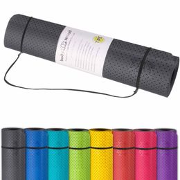 Body & Mind Yogamatte Gymnastikmatte Fitnessmatte (Sport-Matte), rutschfest, grau, Grau