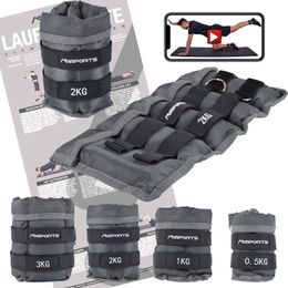 MSPORTS® Gewichtsmanschette Gewichtsmanschetten Professional -einstellbar- Paar von 0,5 - 3 kg, 2.0 kg Paar