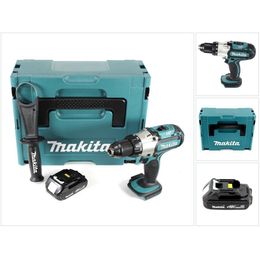 Makita Säulenbohrmaschine DDF 451 Y1J 18 V Li-Ion Akku Bohrschrauber im Makpac + 1x BL 1815 N 1