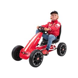 Actionbikes Motors Kinder Pedal Go Kart Abarth FS595 Lizenziert (Rot)