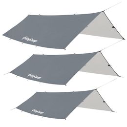 KINGCAMP Camping Tarp Bowman Sonnensegel Bus Zelt Wind Schutz Plane Dach UV 50+ Größe: XL - 3 x 5 m