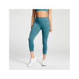 MP Damen 3/4 Power Leggings — Ozeanblau - XS