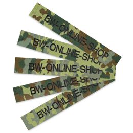 Namensstreifen mit Klett 5er-Satz flecktarn/schwarz