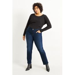 C&A Straight Jeans-Mid Waist-LYCRA®