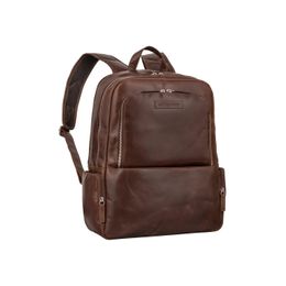 STILORD Notebook-Rucksack "Clemens" Praktischer Business Rucksack Leder