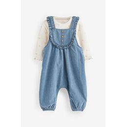 next Body & Hose Baby-Latzhose aus Cord mit Blümchenmuster und Body (2-tlg)