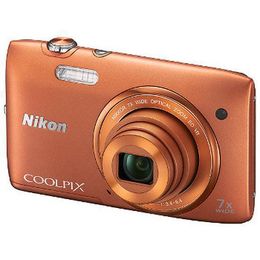 Kompakt Kamera Nikon Coolpix S3500 - Orange