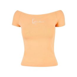 Karl Kani T-Shirt Damen Gr&ouml;&szlig;e M apricot / wei&szlig;