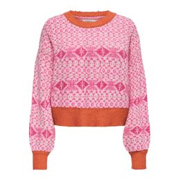Only Pullover 'DEA' Damen Gr&ouml;&szlig;e XL orange / pink / rosa
