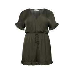 ABOUT YOU Curvy Jumpsuit 'Meret' Damen Gr&ouml;&szlig;e 4XL dunkelgr&uuml;n
