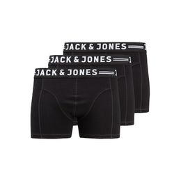 Jack & Jones Plus Jack & Jones Plus Boxershorts 'Sense' Herren Gr&ouml;&szlig;e XXL schwarz / wei&szlig;