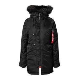 Alpha Industries Winterjacke Damen Größe S rot / schwarz / weiß
