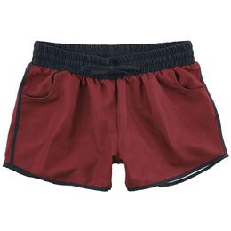 Pussy Deluxe Red Lovers Boardshorts Badeshort rot schwarz in XXL