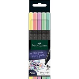 Faber-Castell Fineliner Grip Finepen pastell 5x DE