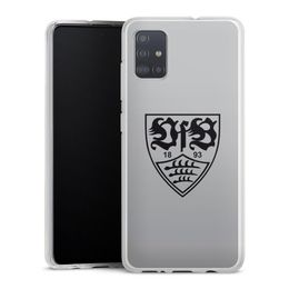 DeinDesign Galaxy A51 Handy Silikon H&uuml;lle Case transparent Handyh&uuml;lle Logo Official Licensed Product Vfb Stuttgart Silikon Case