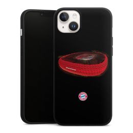 DeinDesign iPhone 14 Handy Premium Silikon H&uuml;lle Handyh&uuml;lle schwarz Case Fc Bayern M&uuml;nchen Fcb Official Licensed Product Stadium Silikon Premium Case