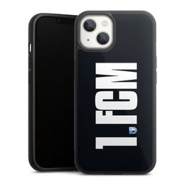 DeinDesign iPhone 13 Handy Gallery Case Handyh&uuml;lle 9H Geh&auml;rtetes Glas R&uuml;ckseite H&uuml;lle 1. Fcm 1. Fc Magdeburg Official Licensed Product Gallery Case