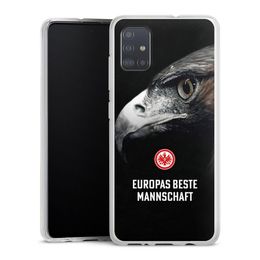 DeinDesign Galaxy A51 Handy Silikon H&uuml;lle Case transparent Handyh&uuml;lle European Cup Official Licensed Product Eintracht Frankfurt Silikon Case