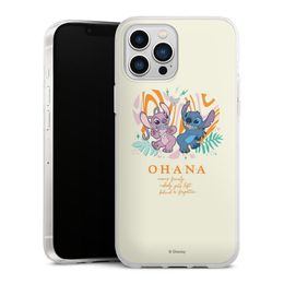 DeinDesign iPhone 13 Pro Max Handy Silikon H&uuml;lle Case transparent Handyh&uuml;lle Official Licensed Product Lilo & Stitch Disney Silikon Case