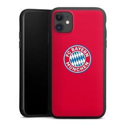 DeinDesign iPhone 11 Handy Premium Silikon H&uuml;lle Handyh&uuml;lle schwarz Case Fc Bayern M&uuml;nchen Logo Fcb Silikon Premium Case