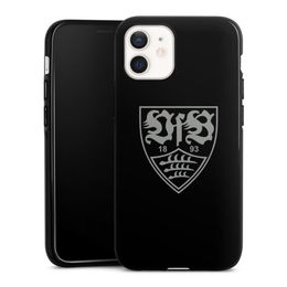 DeinDesign iPhone 12 mini Handy Silikon H&uuml;lle Case schwarz Handyh&uuml;lle Official Licensed Product Vfb Stuttgart Logo