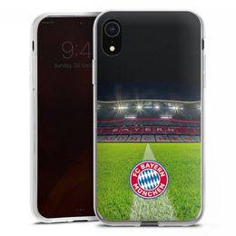 DeinDesign iPhone Xr Handy Silikon H&uuml;lle Case transparent Handyh&uuml;lle Stadium Fc Bayern M&uuml;nchen Fcb Silikon Case