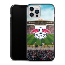 DeinDesign iPhone 13 Pro Max Handy Silikon H&uuml;lle Case schwarz Handyh&uuml;lle Stadium Rb Leipzig Official Licensed Product