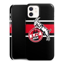DeinDesign iPhone 12 Handy Premium Case Smartphone Handyh&uuml;lle Schutzh&uuml;lle gl&auml;nzend 1. Fc K&ouml;ln Official Licensed Product Logo Premium Case
