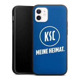 DeinDesign iPhone 12 mini Handy Premium Silikon H&uuml;lle Handyh&uuml;lle schwarz Case Karlsruher Sc Statement Ksc Silikon Premium Case