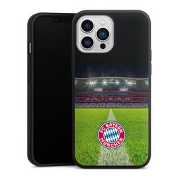 DeinDesign iPhone 13 Pro Max Handy Premium Silikon H&uuml;lle Handyh&uuml;lle schwarz Case Stadium Fc Bayern M&uuml;nchen Fcb Silikon Premium Case