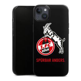 DeinDesign iPhone 14 Plus Handy Silikon H&uuml;lle Case schwarz Handyh&uuml;lle Official Licensed Product Transparent 1. Fc K&ouml;ln