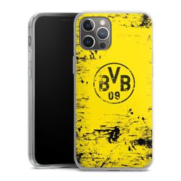 DeinDesign iPhone 12 Pro Max Handy Silikon H&uuml;lle Case transparent Handyh&uuml;lle Bvb Official Licensed Product Borussia Dortmund Silikon Case