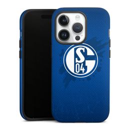 DeinDesign iPhone 14 Pro Handy Panzer Handyh&uuml;lle robuste Outdoor H&uuml;lle Schutzh&uuml;lle matt Official Licensed Product Fc Schalke 04 Schalke 04 Tough Case