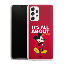 DeinDesign Galaxy A33 5G Handy Silikon H&uuml;lle Case transparent Handyh&uuml;lle Official Licensed Product Disney Mouse Silikon Case