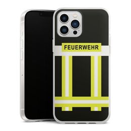 DeinDesign iPhone 13 Pro Max Handy Silikon H&uuml;lle Case transparent Handyh&uuml;lle Fire Fighters Job Fire Fighter Silikon Case