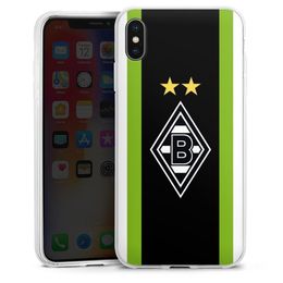 DeinDesign iPhone Xs Max Handy Silikon H&uuml;lle Case transparent Handyh&uuml;lle Logo Gladbach Borussia M&ouml;nchengladbach Silikon Case