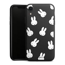 DeinDesign iPhone Xr Handy Premium Silikon H&uuml;lle Handyh&uuml;lle schwarz Case Muster Miffy Transparent Silikon Premium Case