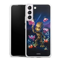 DeinDesign Galaxy S22+ Handy Silikon H&uuml;lle Case transparent Handyh&uuml;lle Baby Groot Marvel Guardians Of The Galaxy Silikon Case