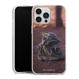DeinDesign iPhone 13 Pro Handy Silikon H&uuml;lle Case wei&szlig; Handyh&uuml;lle The Child Star Wars Baby Yoda Silikon Case