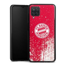 DeinDesign Galaxy A12 Handy Silikon H&uuml;lle Case schwarz Handyh&uuml;lle Fcb Official Licensed Product Fc Bayern M&uuml;nchen