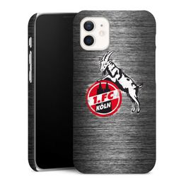DeinDesign iPhone 12 mini Handy Premium Case Smartphone Handyh&uuml;lle Schutzh&uuml;lle matt Official Licensed Product 1. Fc K&ouml;ln Metallic Look Premium Case