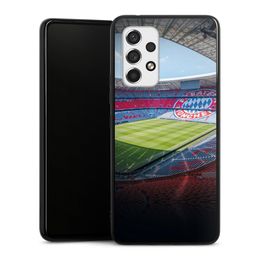 DeinDesign Galaxy A53 5G Handy Silikon H&uuml;lle Case schwarz Handyh&uuml;lle Fc Bayern M&uuml;nchen Stadium Fcb