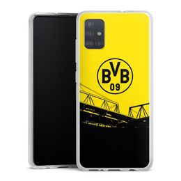 DeinDesign Galaxy A51 Handy Silikon H&uuml;lle Case transparent Handyh&uuml;lle Merchandise Bvb Borussia Dortmund Silikon Case