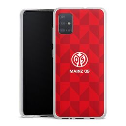 DeinDesign Galaxy A51 Handy Silikon H&uuml;lle Case transparent Handyh&uuml;lle Mainz 05 Official Licensed Product Merchandise Silikon Case