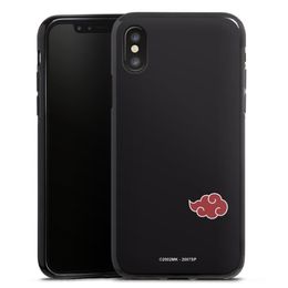 DeinDesign iPhone X Handy Silikon H&uuml;lle Case schwarz Handyh&uuml;lle Naruto Shippuden Akatsuki Official Licensed Product