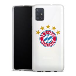 DeinDesign Galaxy A51 Handy Silikon H&uuml;lle Case transparent Handyh&uuml;lle Star Fcb Fc Bayern M&uuml;nchen Silikon Case